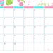 Digital April Calendar Sheet - Etsy