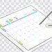 Digital April Calendar Sheet - Etsy
