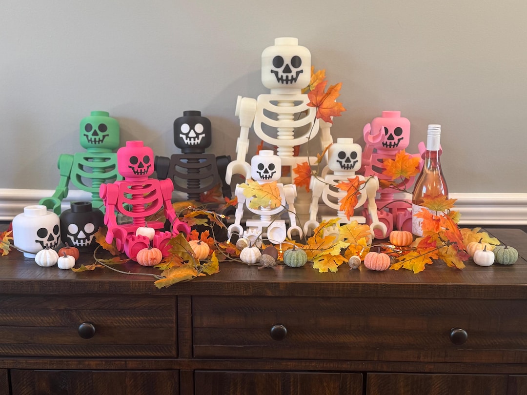 MEGA 10, 13, 16 Inch and 20 Inch Skeleton Minifig. GLOW in Dark Avail ...