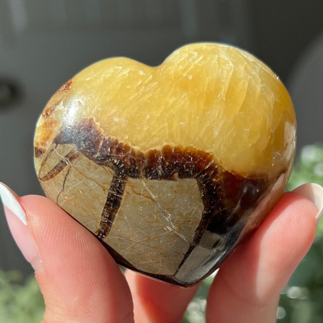 Septarian Heart Carving From Madagascar - Etsy