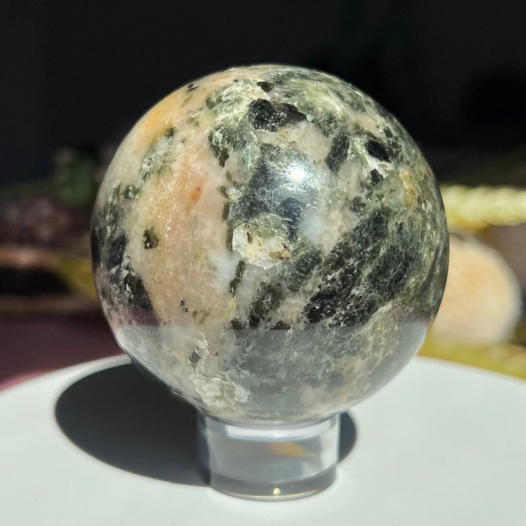Seraphinite Sphere From Russian Federation Diameter Approximately 2.43" (61 Mm) - Etsy
