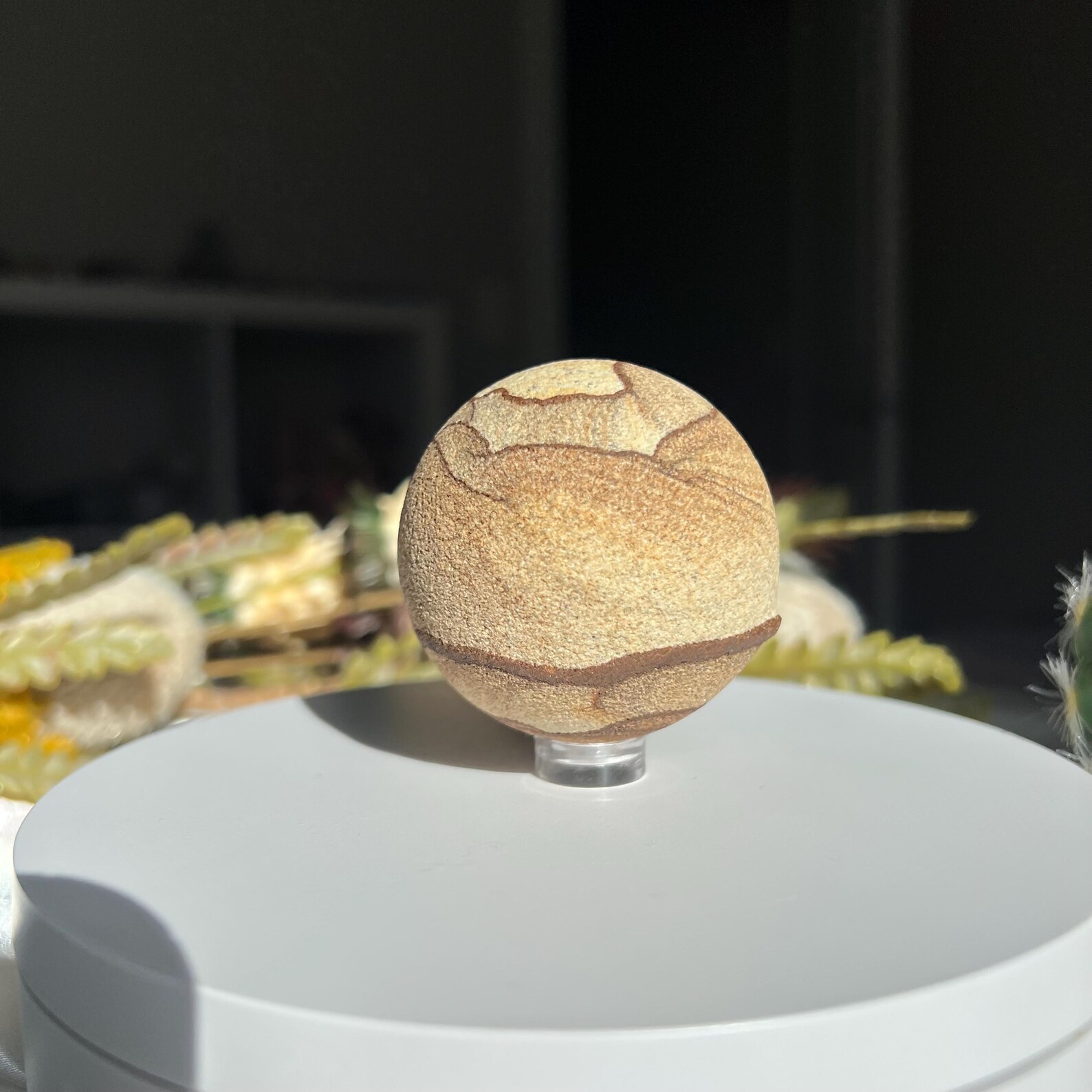 Kanab Goldenstone Sphere 2.1" From Utah and Arizona Border Sandstone - Etsy