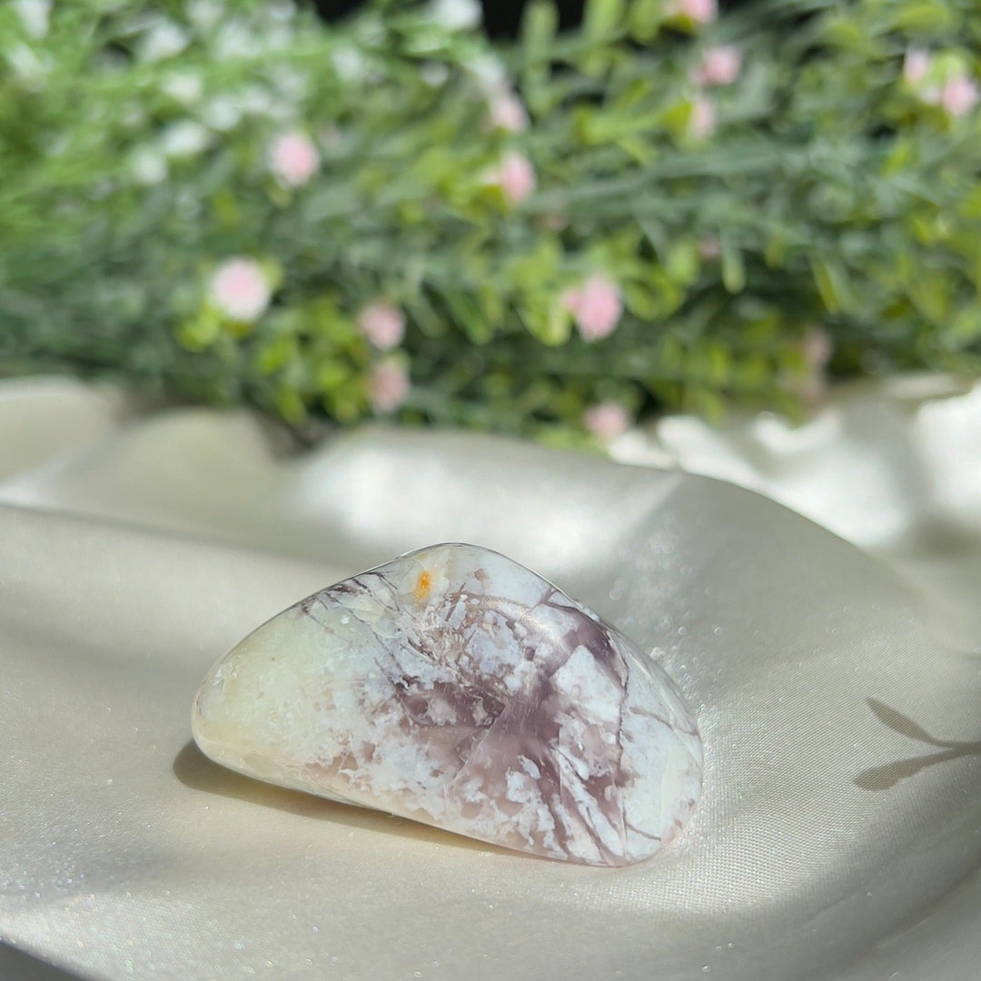 Polished by Us and Locally Sourced: Rare Amethyst Plume Agate With ...