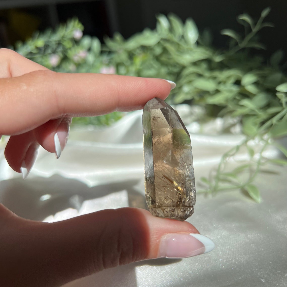 Himalayan Golden Rutile Smoky Quartz From Nepal, Semi Polished - Etsy