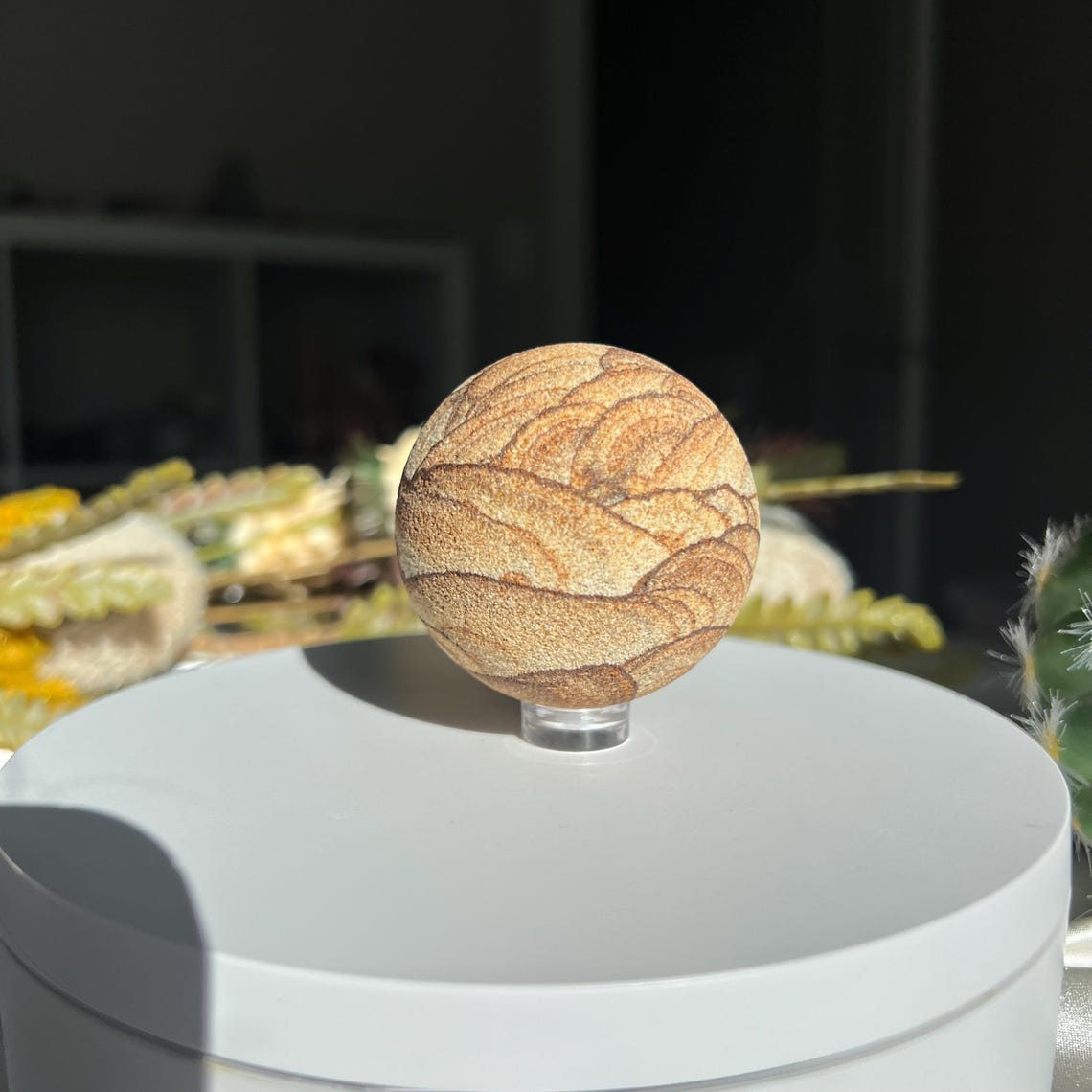 Kanab Goldenstone Sphere 2.03" From Utah and Arizona Border Sandstone ...