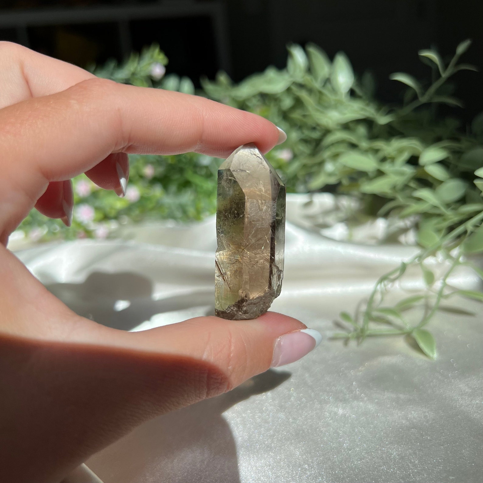 Himalayan Golden Rutile Smoky Quartz From Nepal, Semi Polished - Etsy
