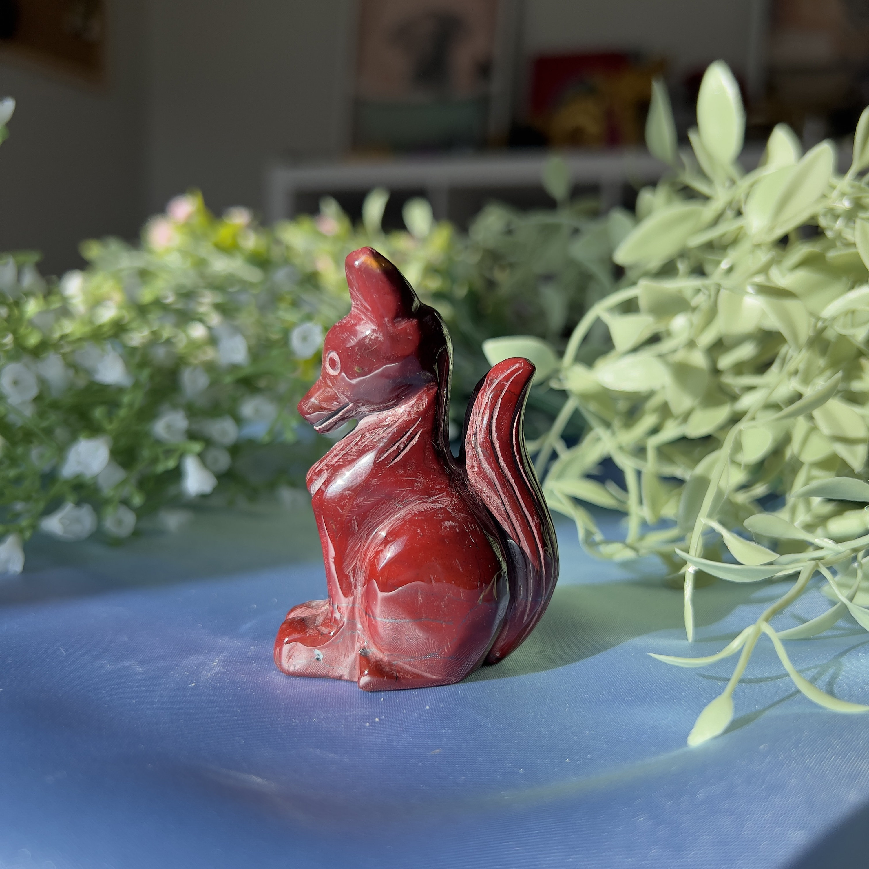 Natural Crystal Fox Carvings - Etsy