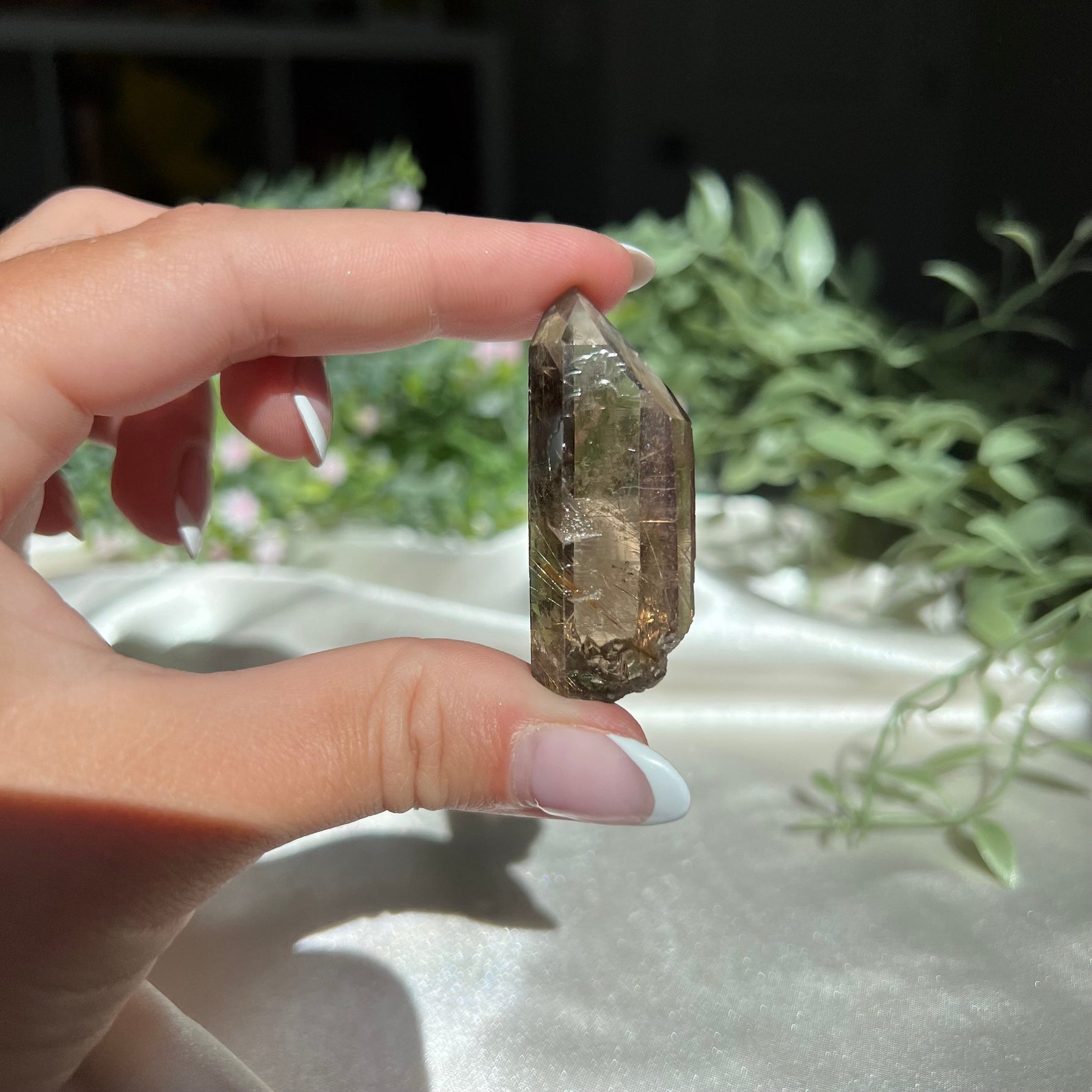 Himalayan Golden Rutile Smoky Quartz From Nepal, Semi Polished - Etsy