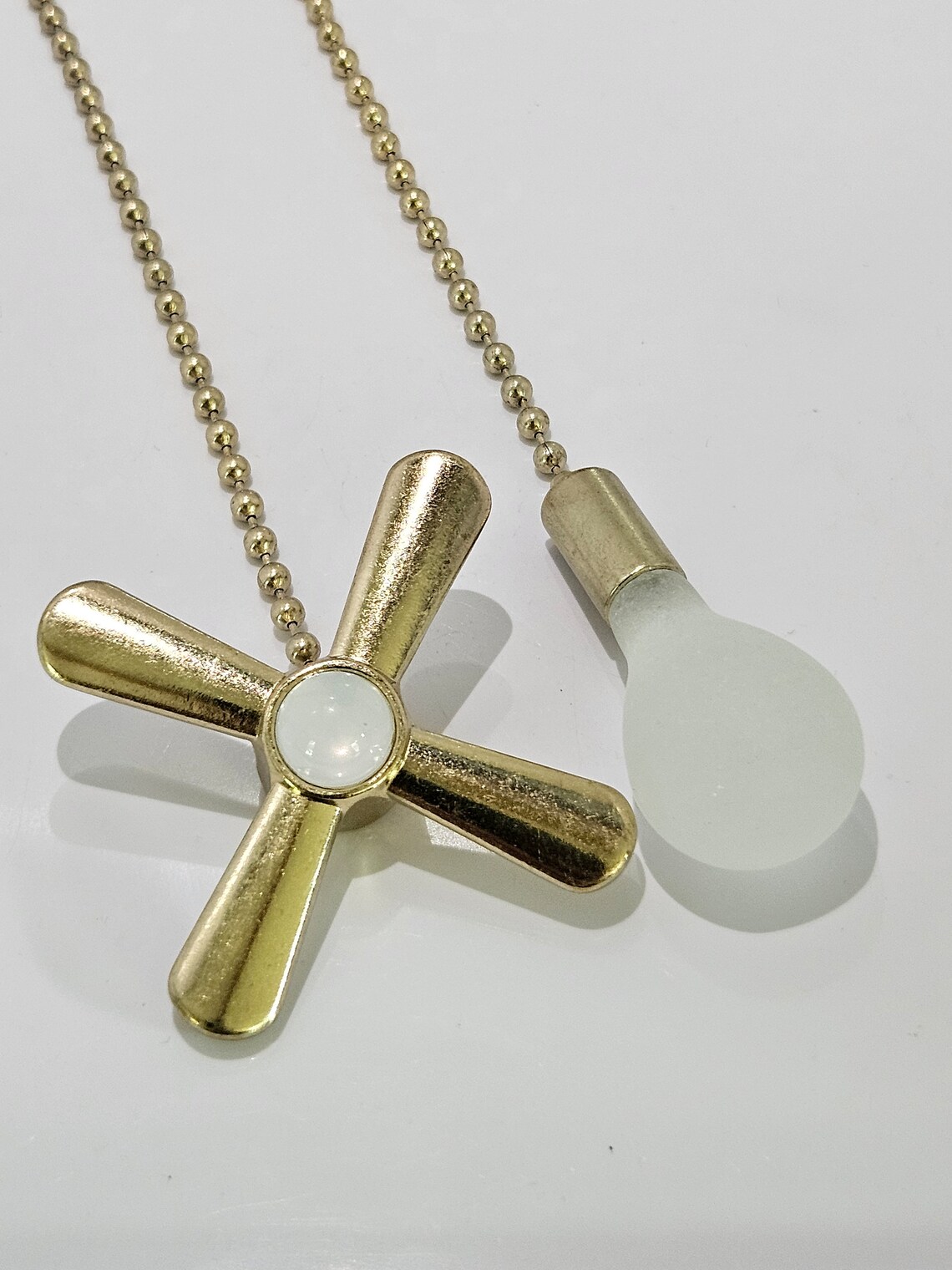 Ceiling Fan Pull Chain Gold Polish Decor Decorative Extension Fan ...