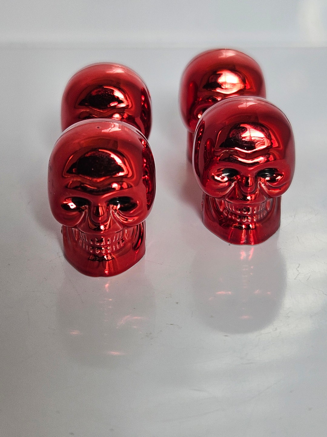 Skull Car Tire Valve Stem Caps: Terminator Style, Acrylic Steel - Etsy