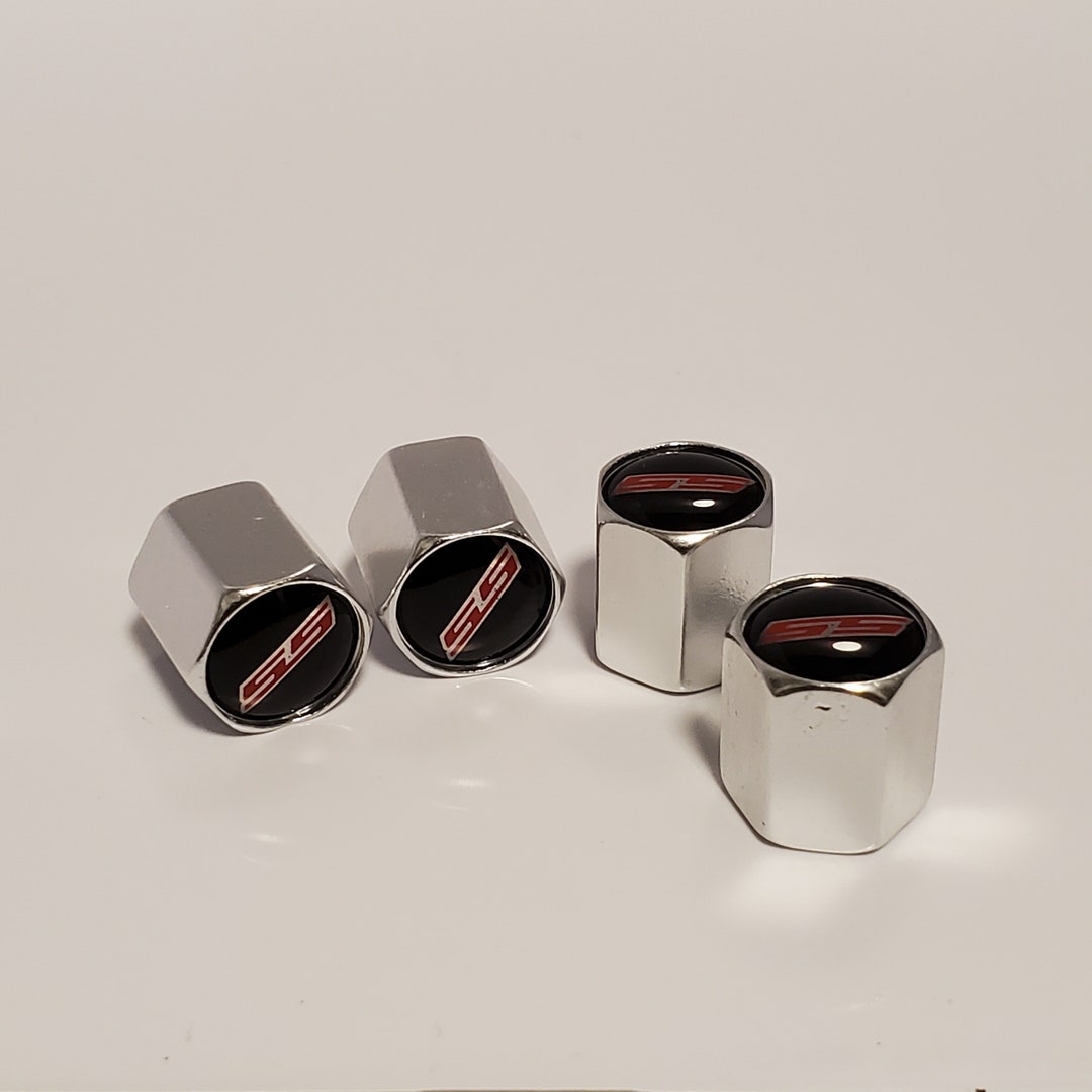 Chevy SS Valve Stem Caps Metallic Car Tire Valve Stem Covers 4 Count ...