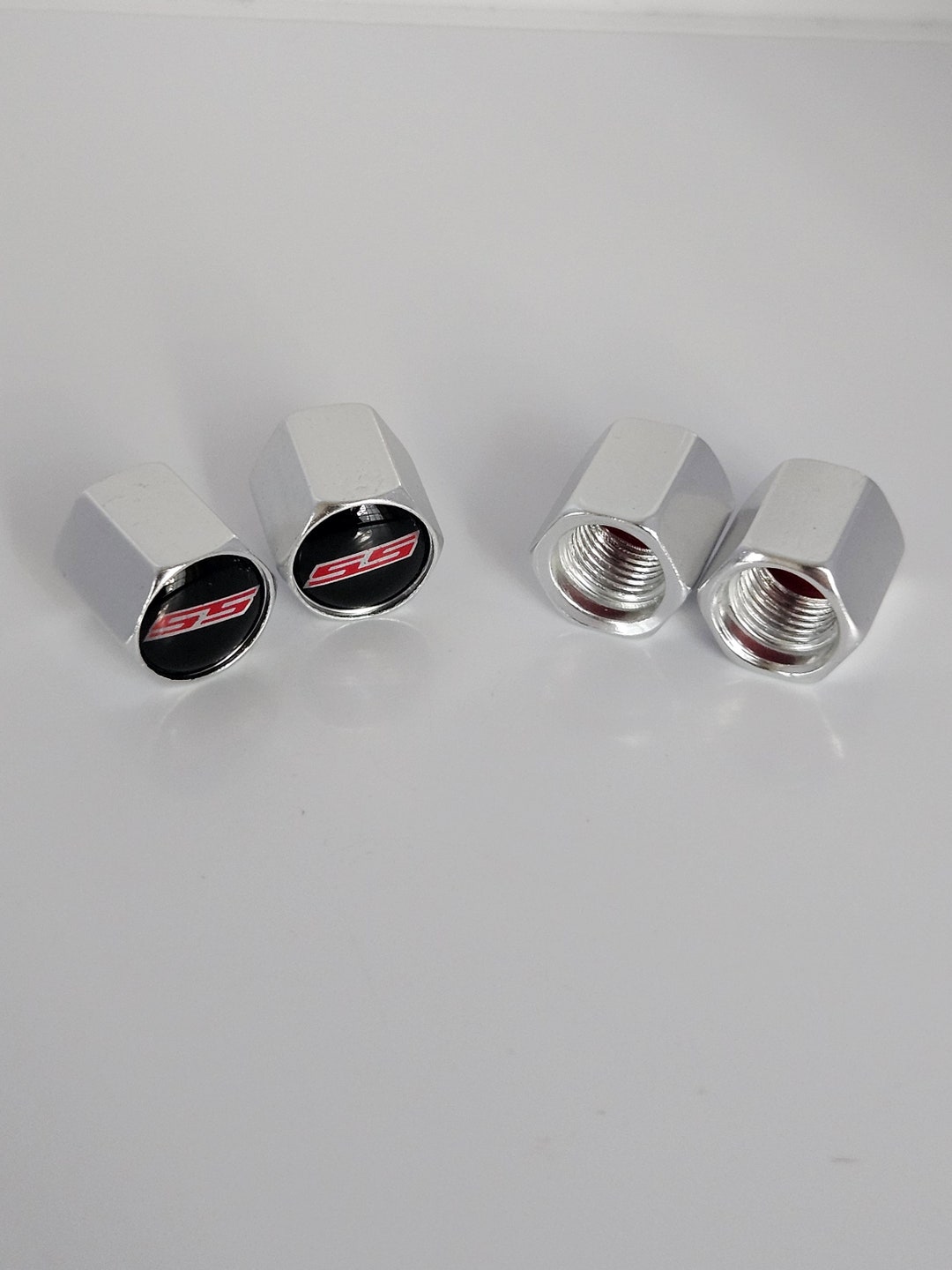 Car Tire Valve Stem Caps Chevy SS Air Caps Metallic Chrome High Quality ...