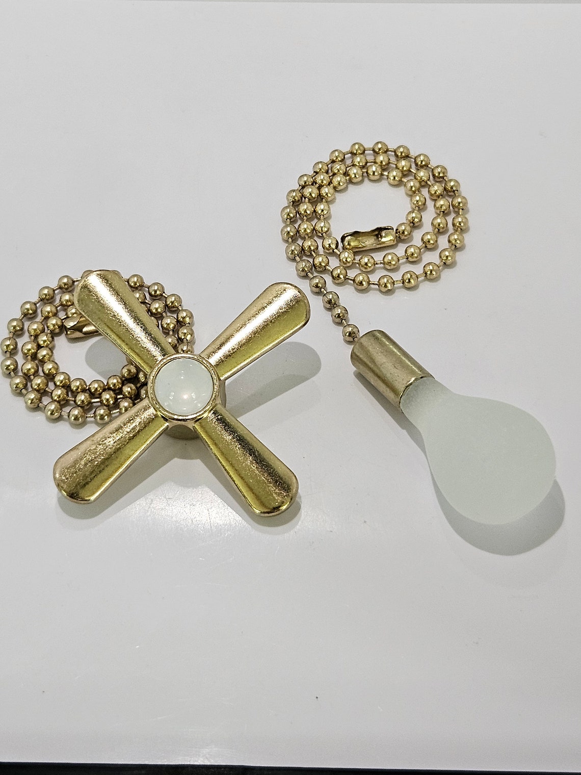 Ceiling Fan Pull Chain Gold Polish Decor Decorative Extension Fan ...