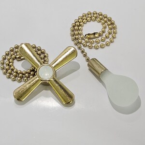 Ceiling Fan Pull Chain Gold Polish Decor Decorative Extension Fan ...