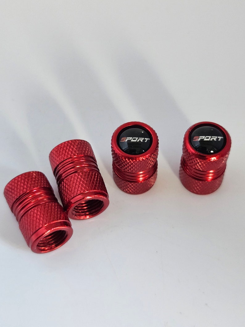 Sports Car Tire Stem Caps Logo Sports Branded Air Valve Stem Caps 4 ...