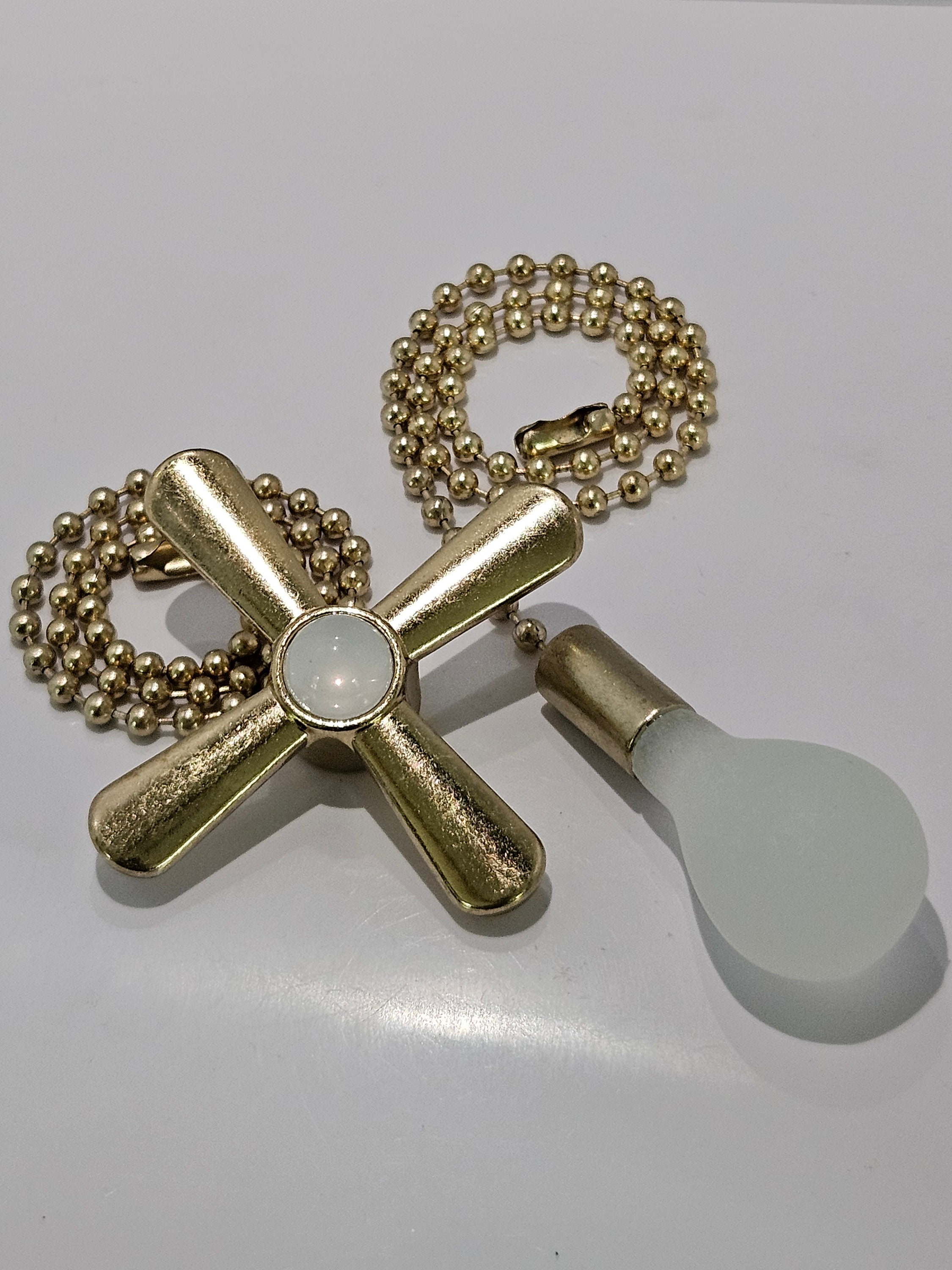 Ceiling Fan Pull Chain Gold Polish Decor Decorative Extension Fan ...
