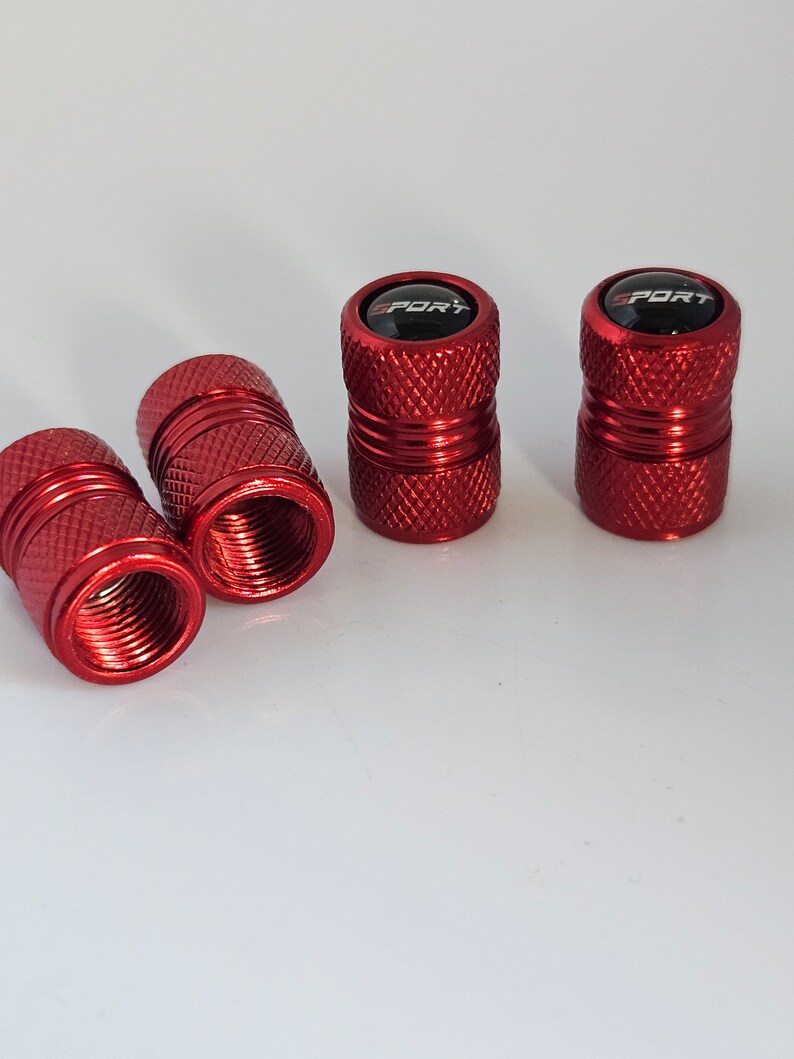 Sports Car Tire Stem Caps Logo Sports Branded Air Valve Stem Caps 4 ...