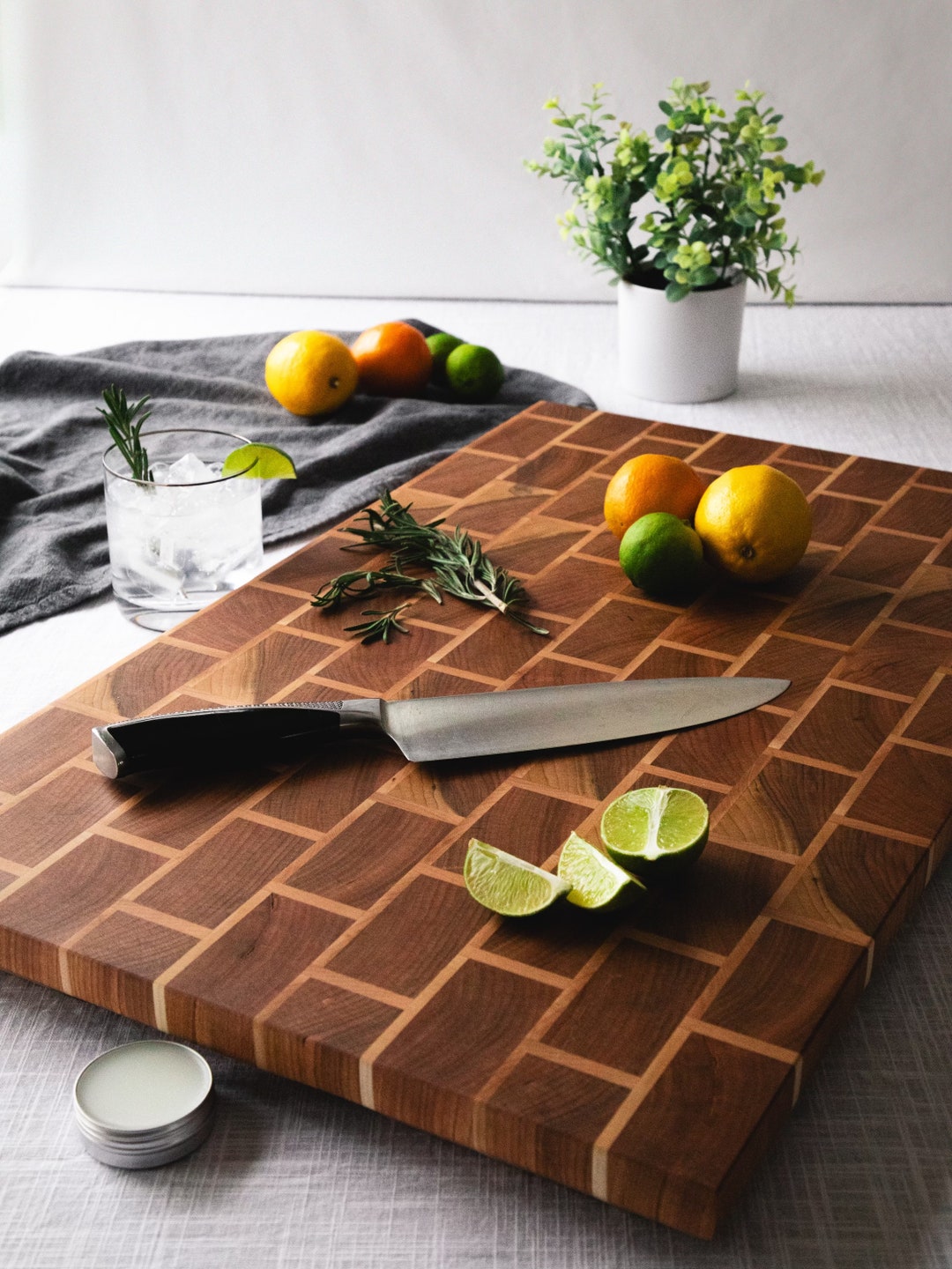 End Grain Butcher Block Cutting Board - Etsy