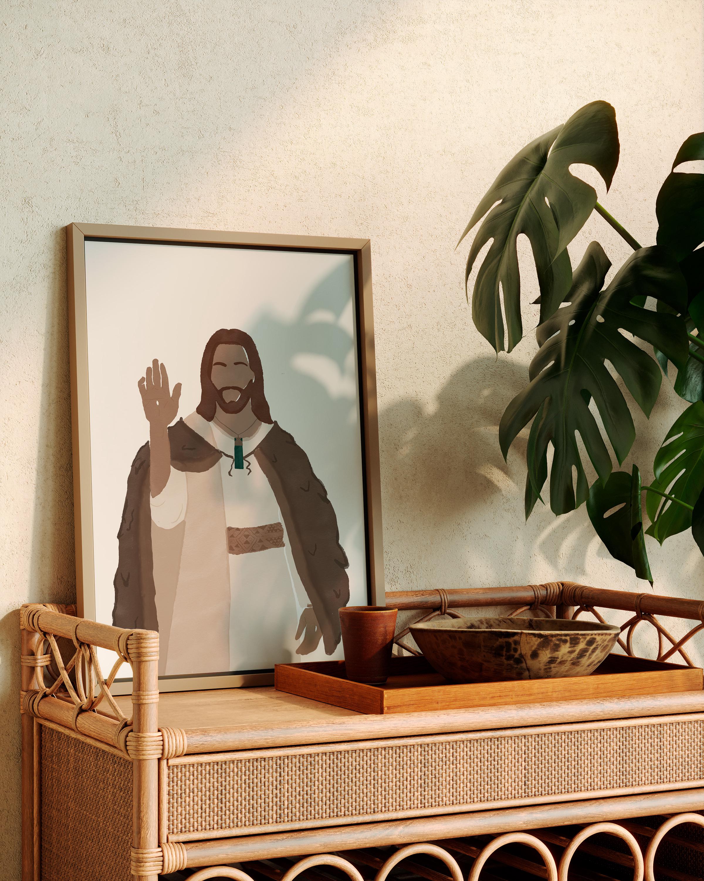 Jesus Christ Maori Art Print: Polynesian Decor (digital Download) - Etsy