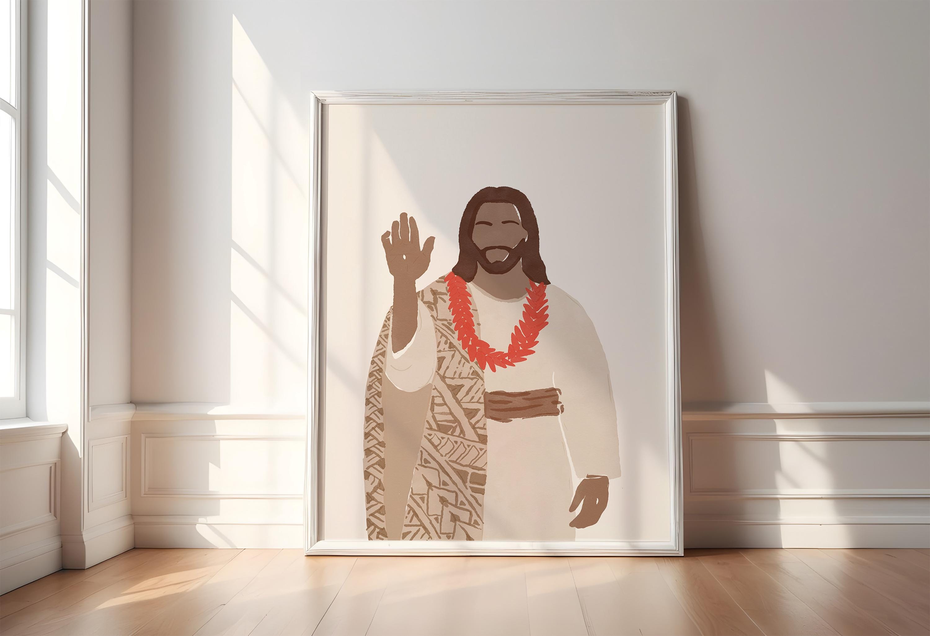 Jesus Christ in Samoan Formal Attire| Jesus Christ Pacific Art ...