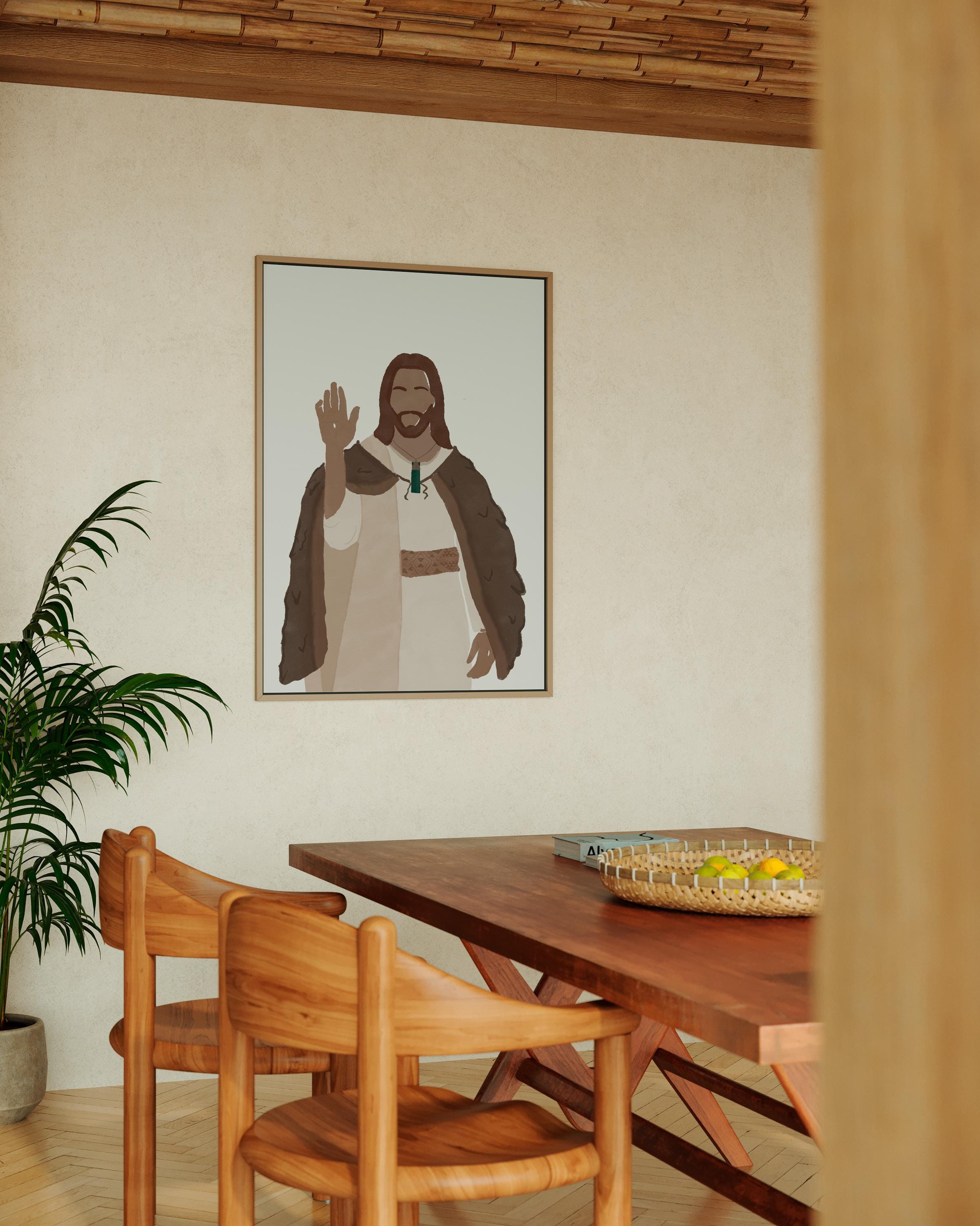 Jesus Christ Maori Art Print: Polynesian Decor (digital Download) - Etsy