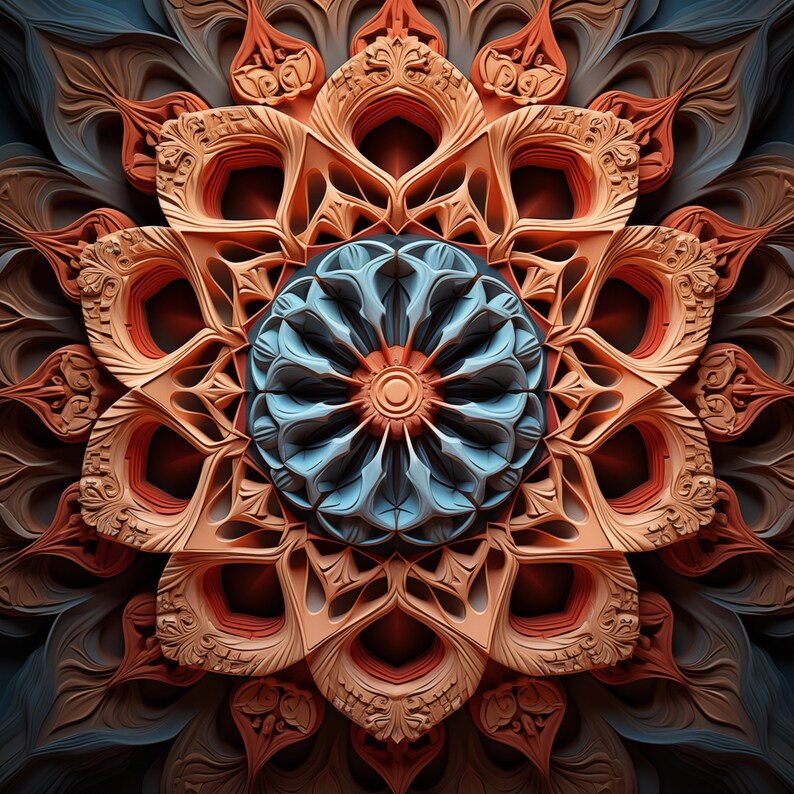 Unique Digital Mandalas Top-down (1/2) - High-quality Jpgs Digital ...