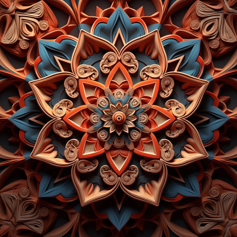 Unique Digital Mandalas Top-down (1/2) - High-quality Jpgs Digital ...