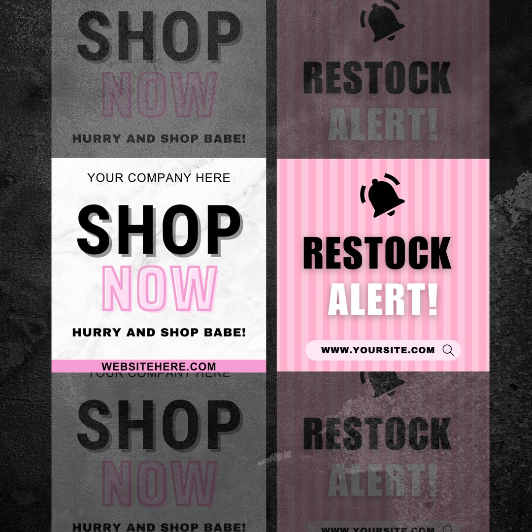 2 Restocked Flyers, Restock Flyers, Hair Flyer, New Arrivals Flyer ...
