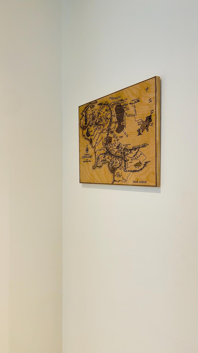 Middle Earth Map - Etsy