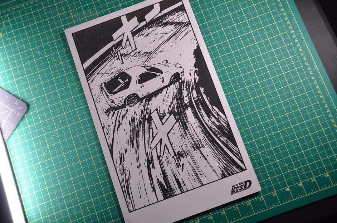 Initial D Wall Art - FC Drifting - Etsy