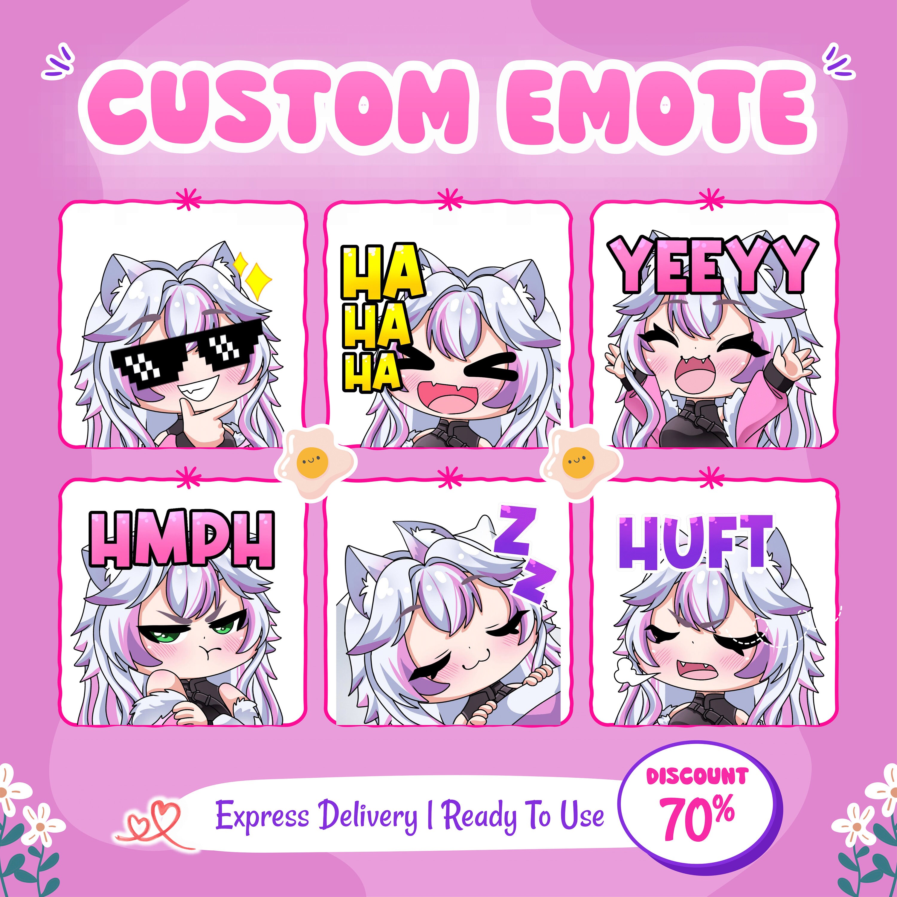Animated Twitch Emotes Custom Chibi Emotes Funny Emotes Custom Sub ...