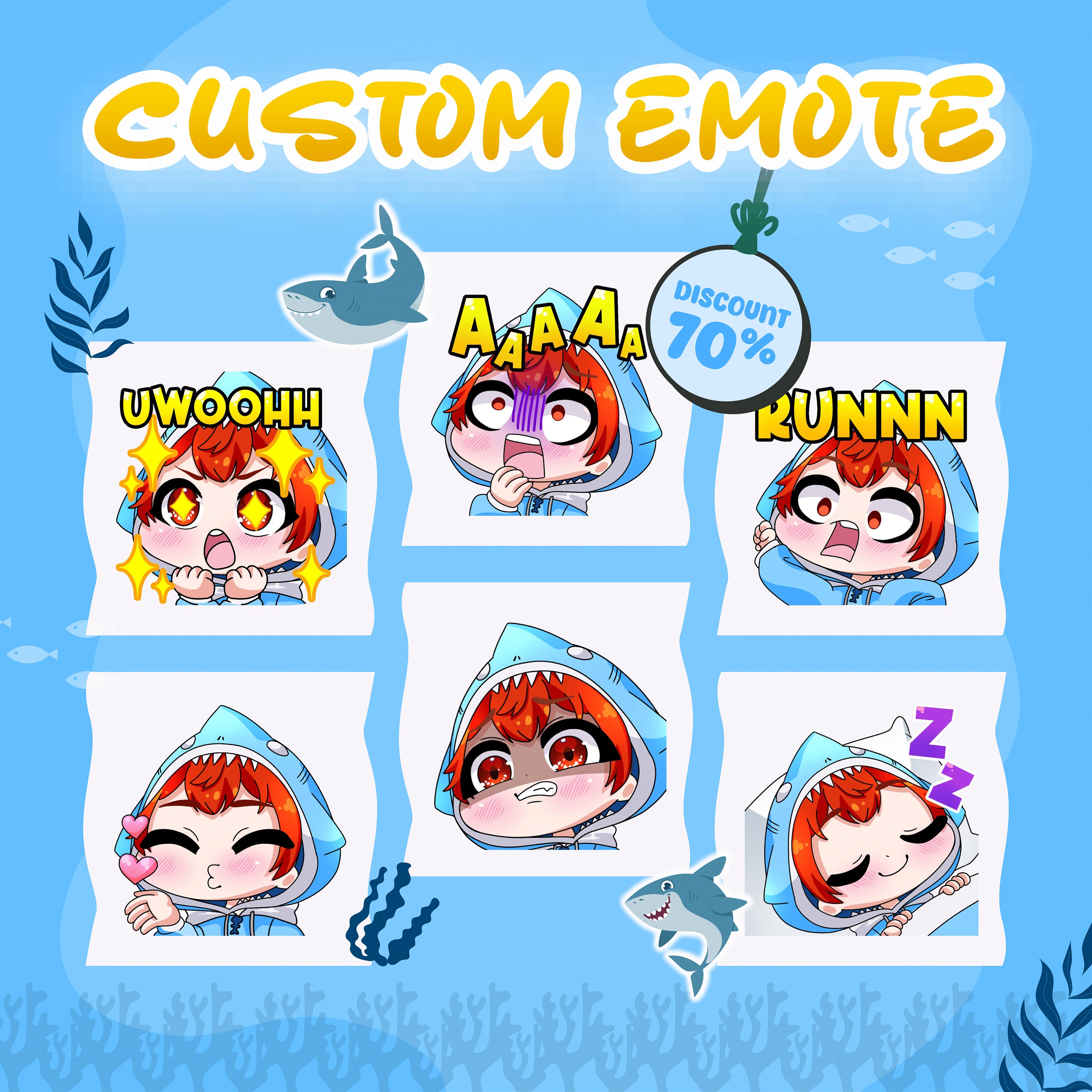 Animated Twitch Emotes Custom Chibi Emotes Funny Emotes Custom Sub ...