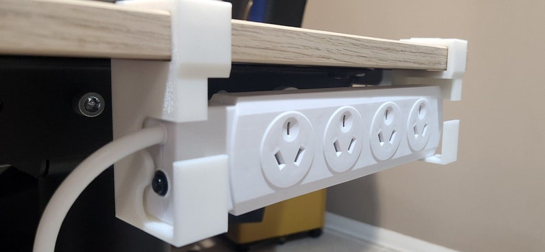 Customised Power Board/ Power Strip Desk Mount Free Delivery NO SCREWS ...
