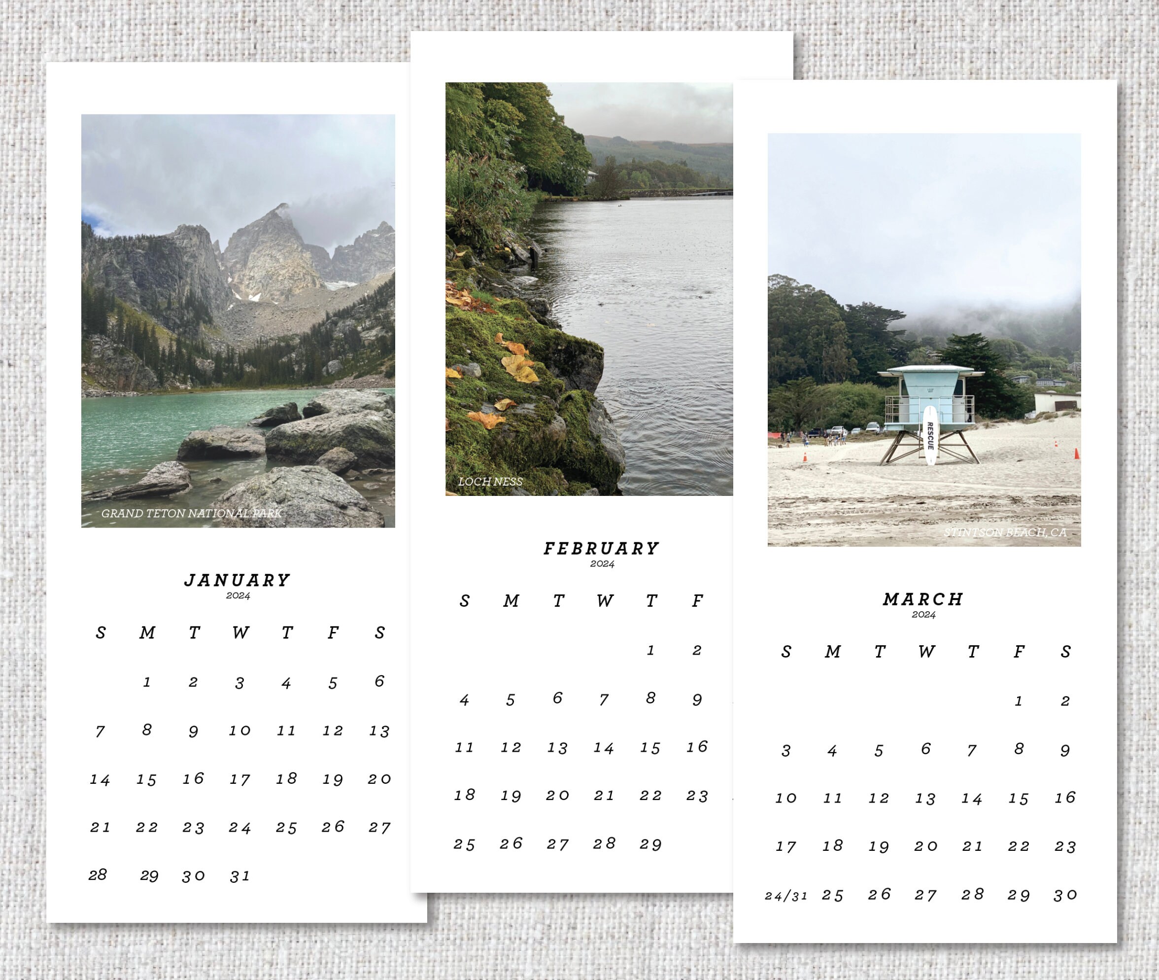 2024 Small Wall Calendar: Photos Around the World - Etsy