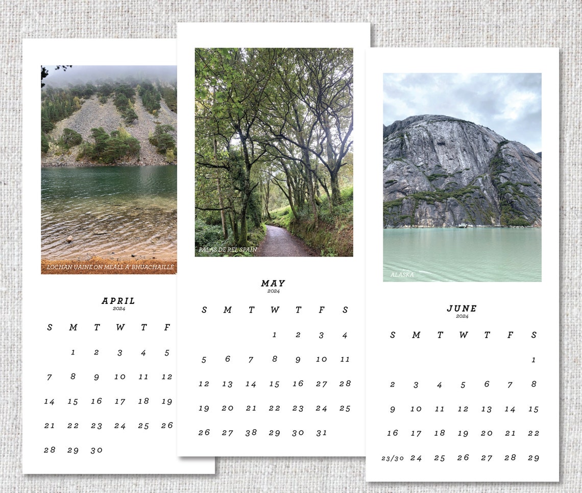 2024 Small Wall Calendar: Photos Around the World - Etsy