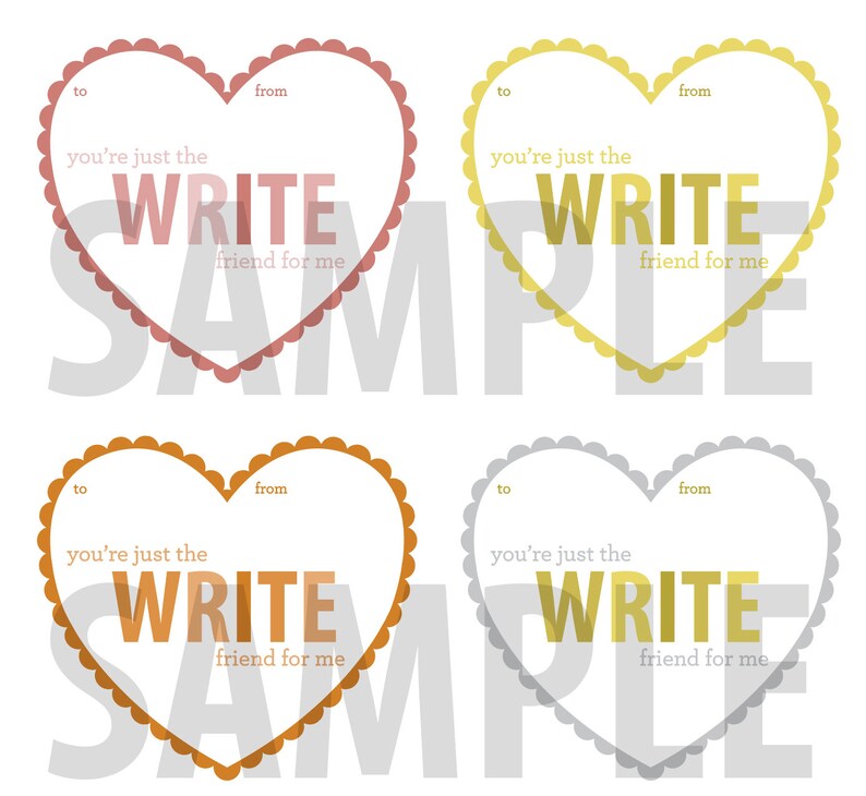 Valentine Pencil Digital Download - Etsy