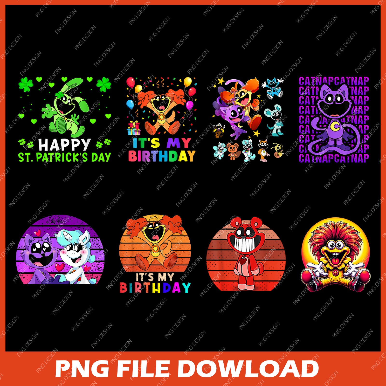 Birthday Catnap Png,funny Vintage Angry Critters Catnap Png,dogday ...