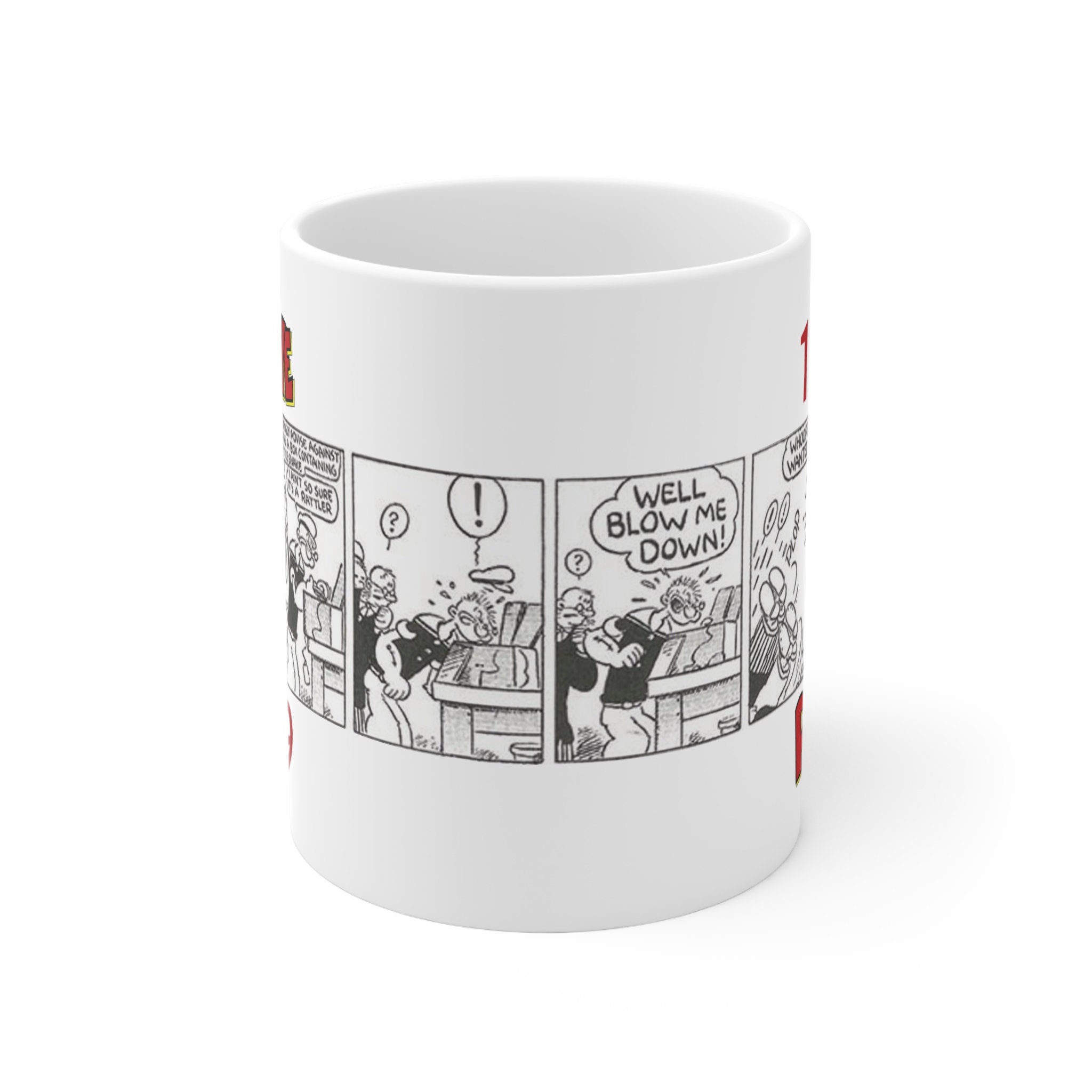 1929 Popeye Comic Strip Mug Original Popeye Mug Ceramic Mug 11oz Comic ...