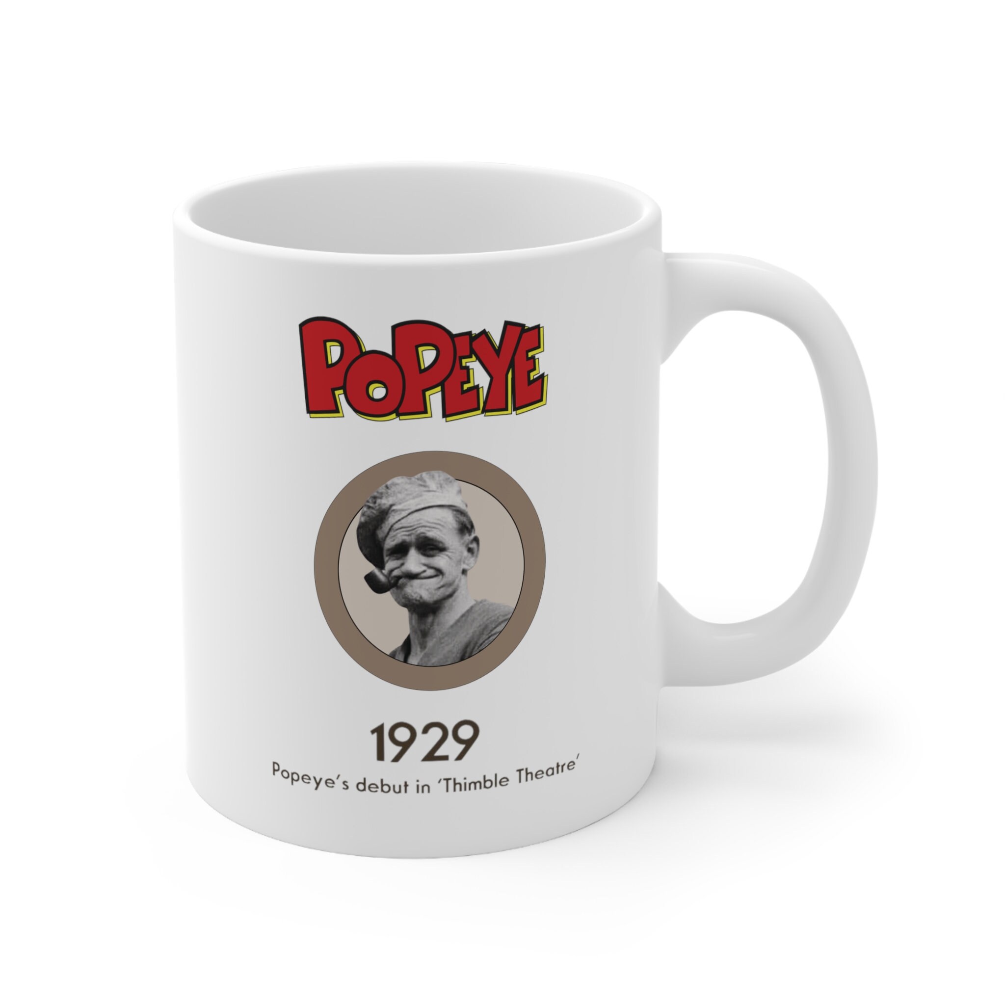 1929 Popeye Comic Strip Mug Original Popeye Mug Ceramic Mug 11oz Comic ...