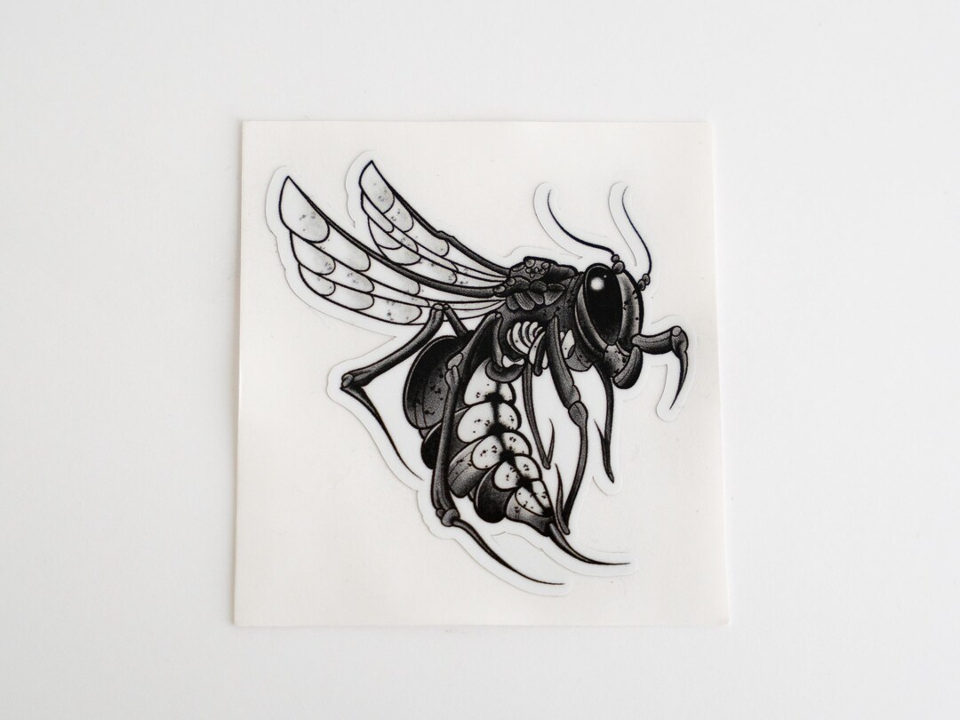 Six Point Hornet Hard Hat Stickers – Blue Collar | Gritty Tradesman ...