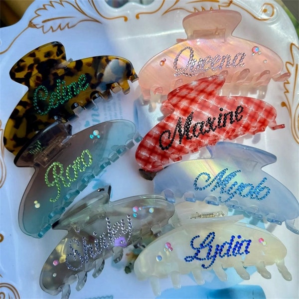 Personalized Hair Clips Bride - Etsy