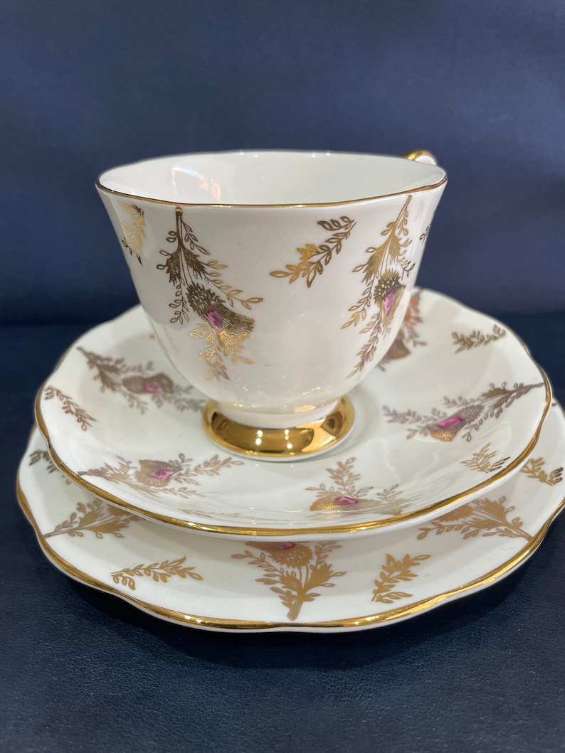 Queen Anne Tea Trio - Etsy