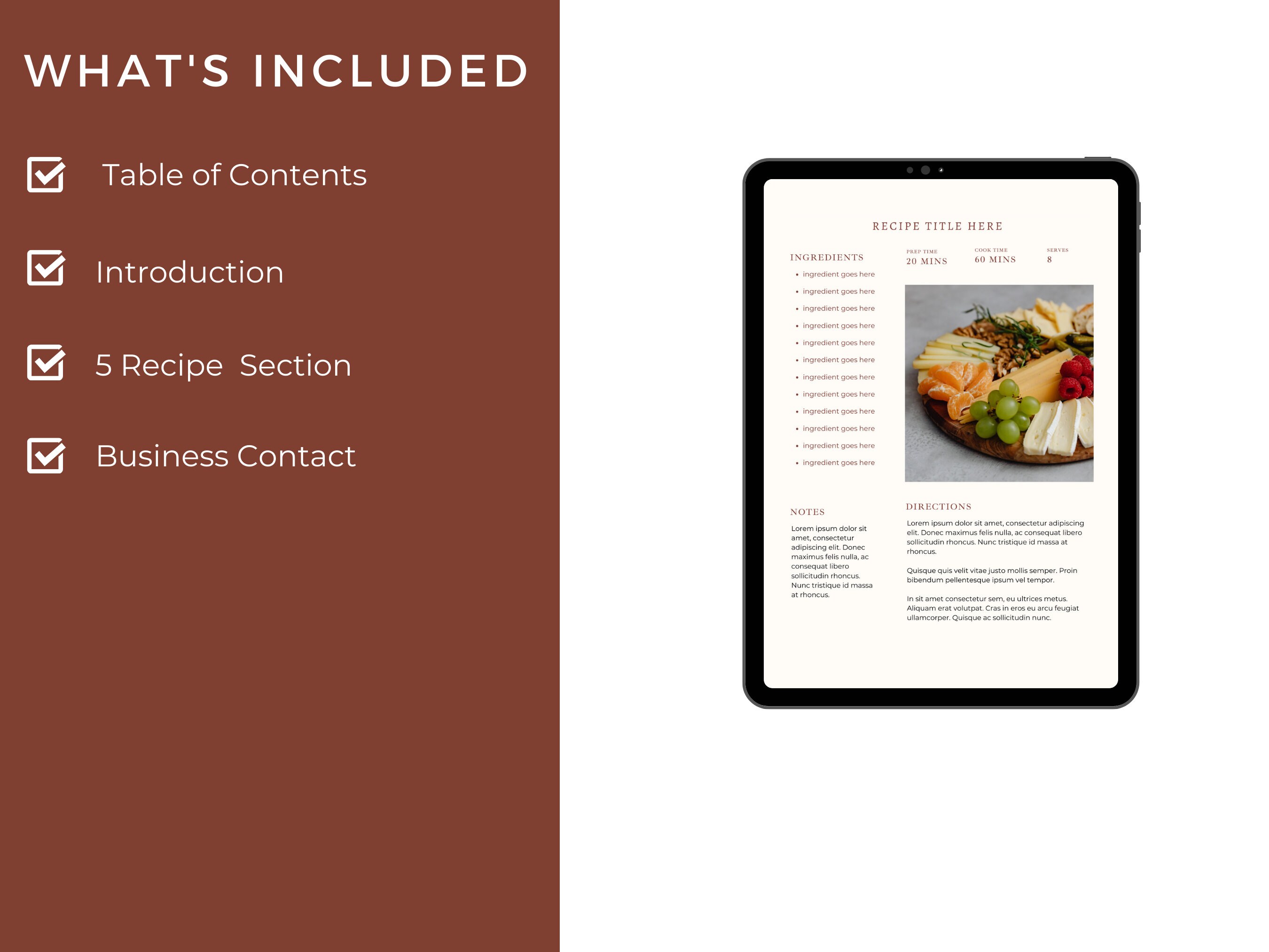 Recipe Book Template Recipe Template Recipe Book Canva Template Blank ...