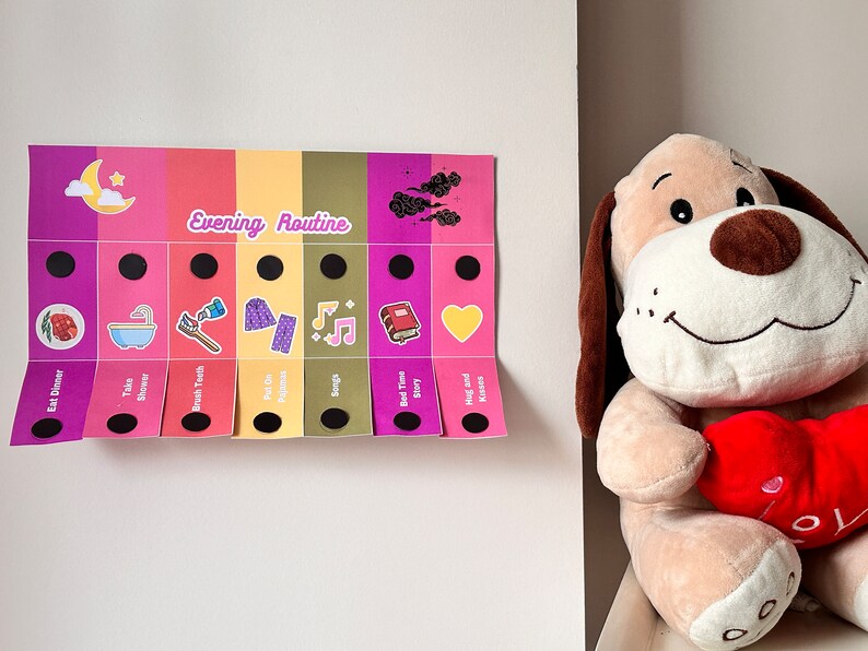 Morning, Afternoon & Evening Routine Chart, Planning Toddler Bedtime ...