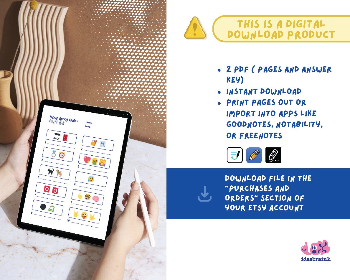 K-pop Activity Worksheets (digital Download) |k-pop Printables ...