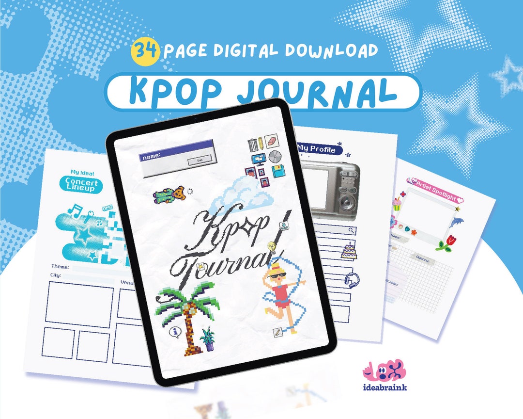 Digital Download K-pop Journal | Printable Worksheets | PDF File ...
