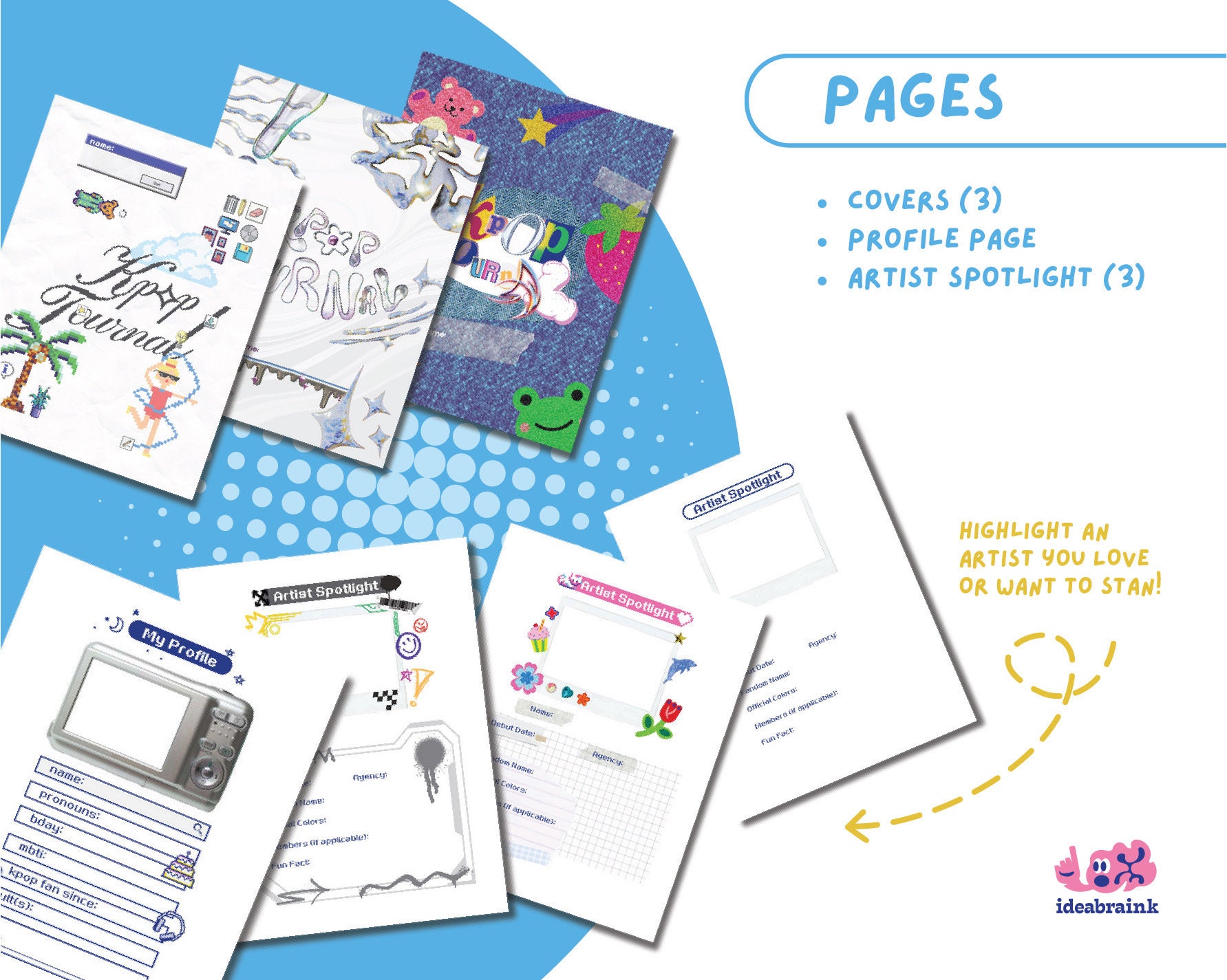 Digital Download K-pop Journal | Printable Worksheets | PDF File ...