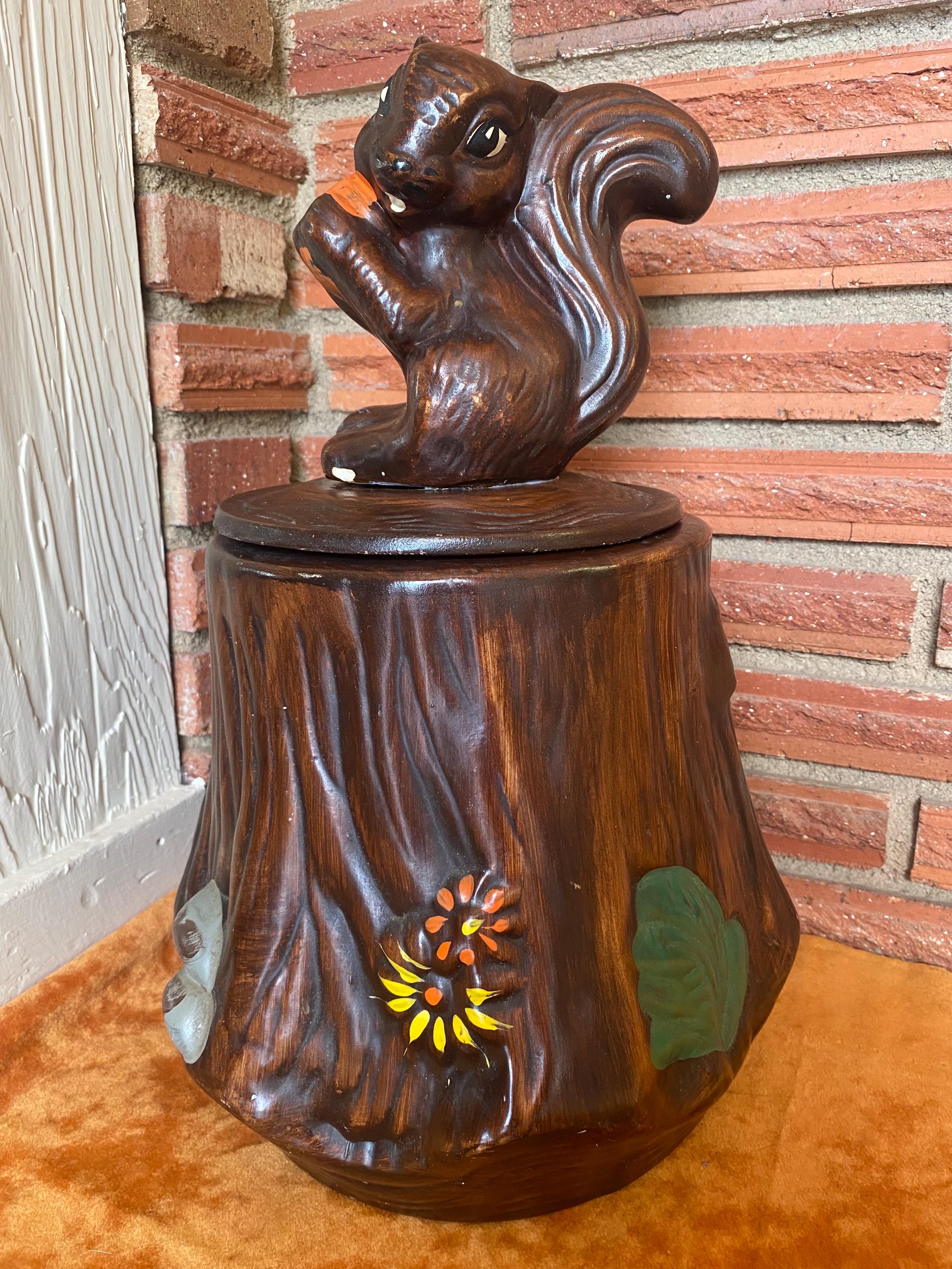 Vintage 60s California Original Squirrel Cookie Jar, RARE Find - Etsy
