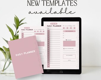 Digital and Printable Daily Planner for Productivity and Scheduling ...