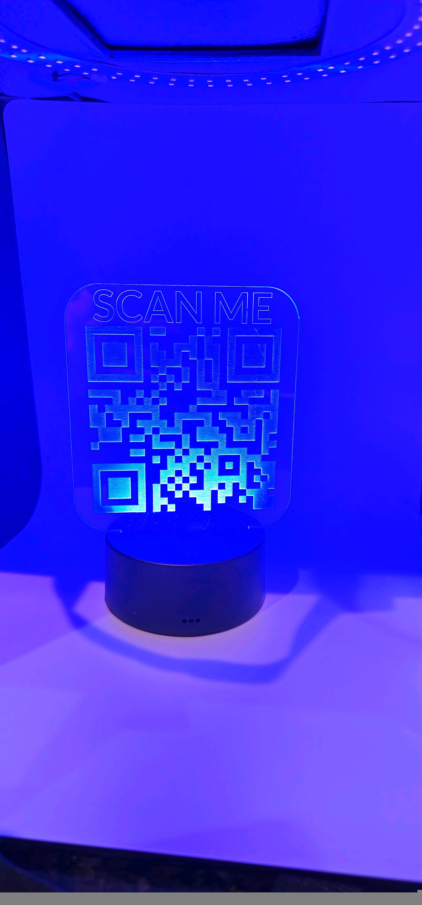 Acrylic LED QR Code Sign - Etsy Australia